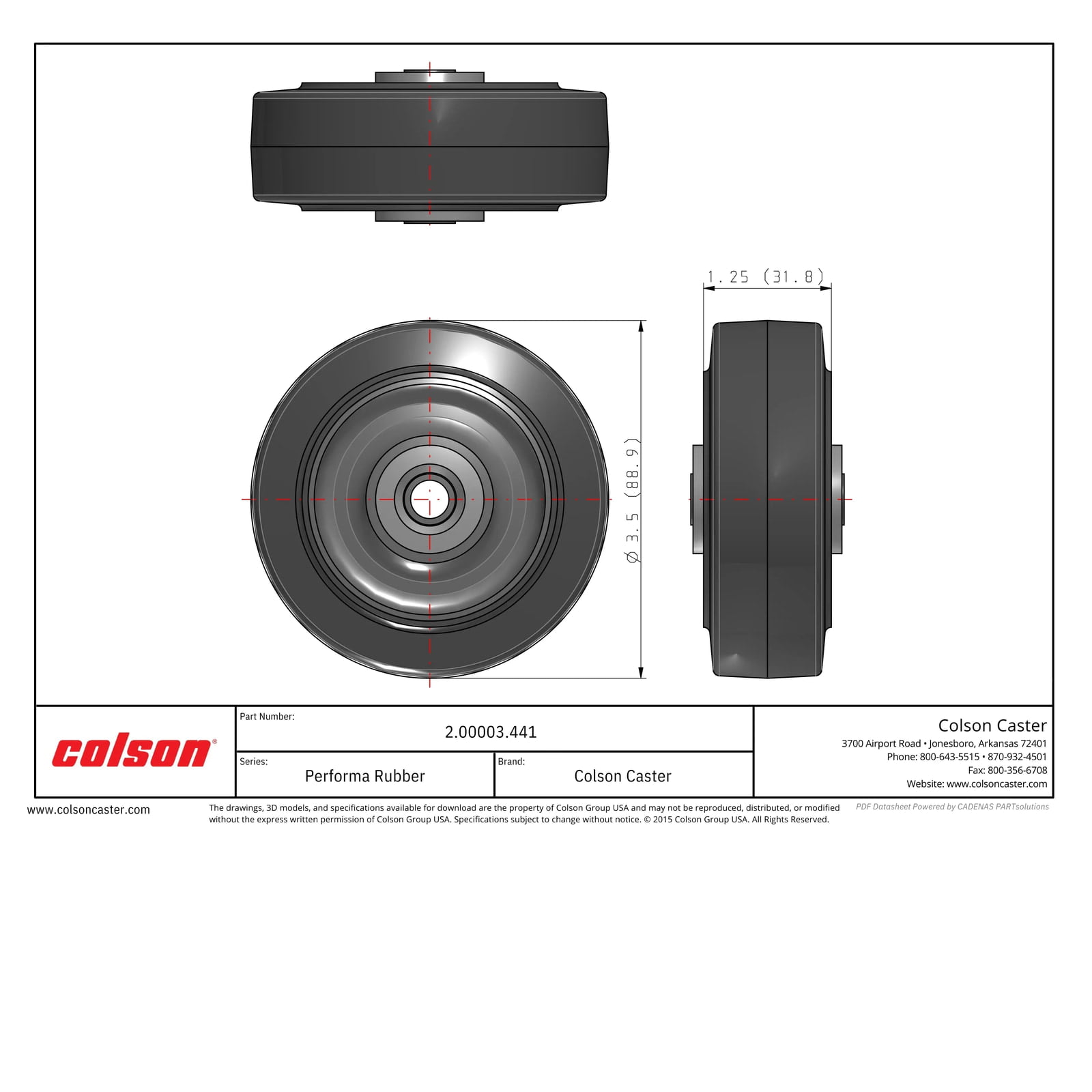 Colson Performa Wheel